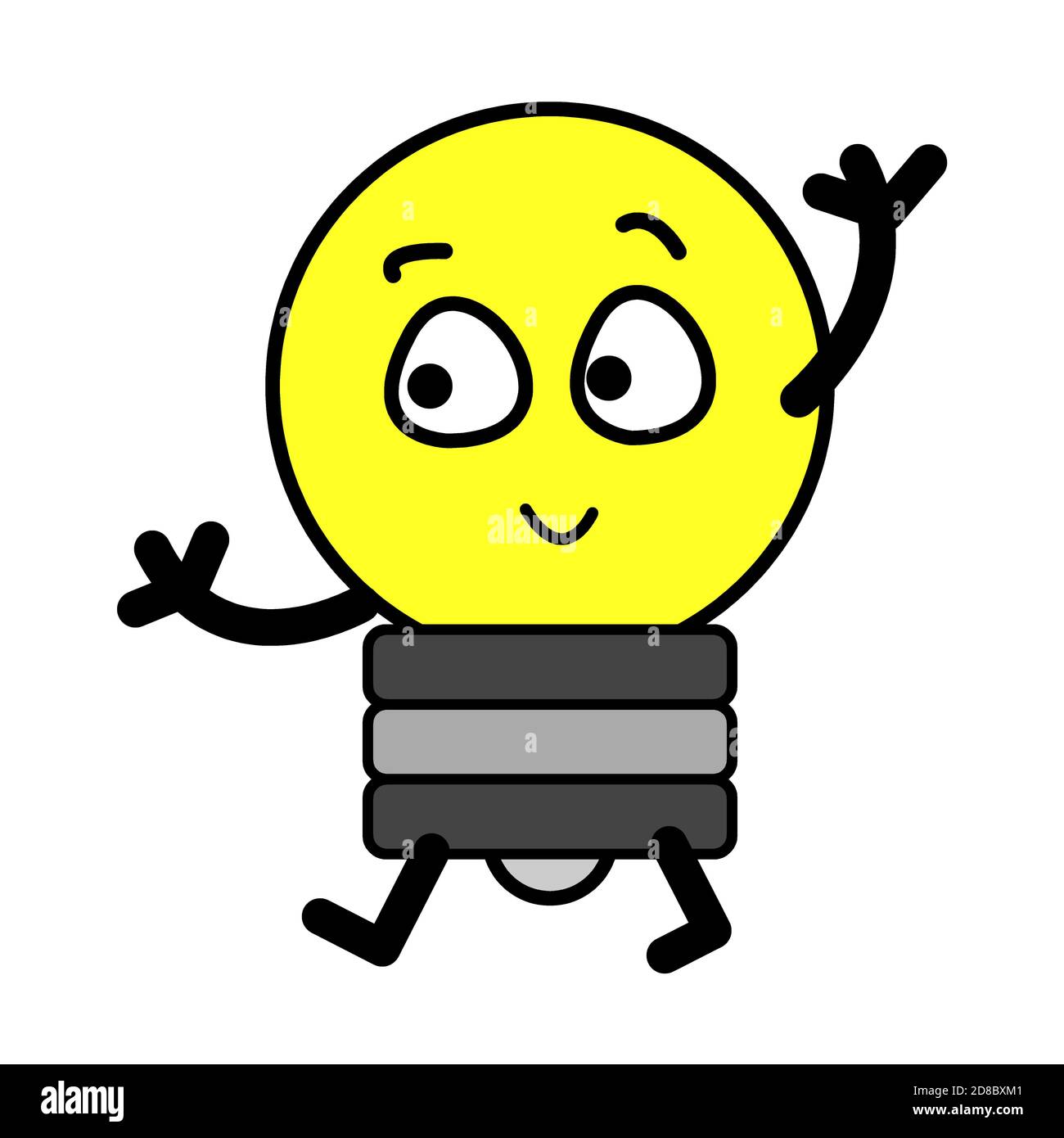 A simple light bulb picture is decorated with expression Stock Photo ...