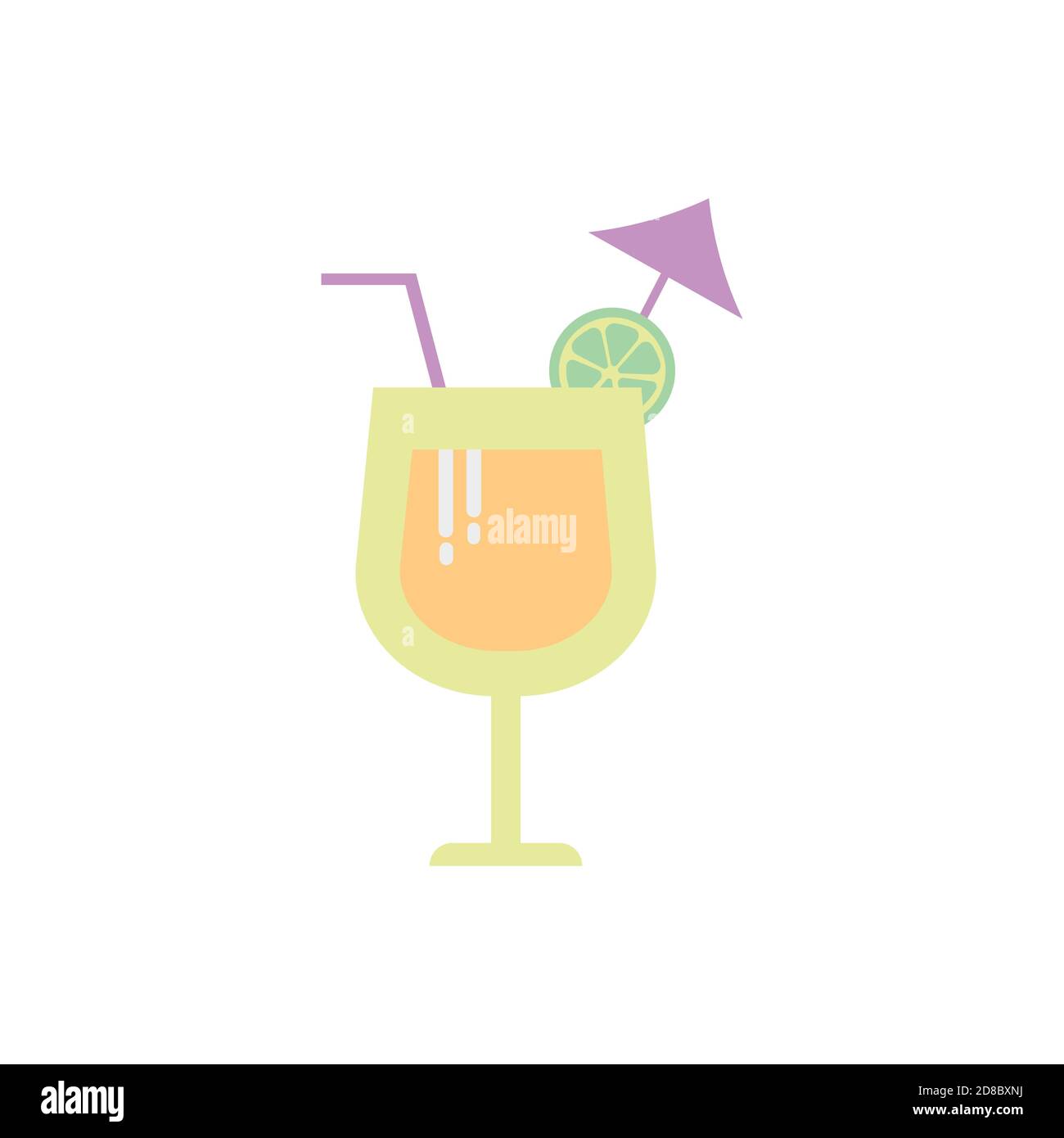 Summer Juice Drink Icon Clipart Vector Design Stock Vector Image & Art ...