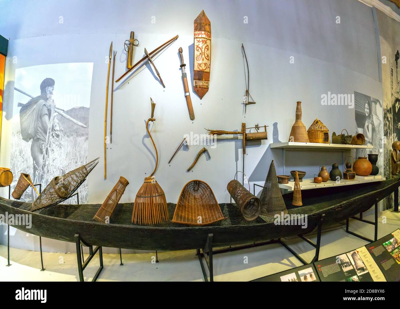 The 19th century Vietnam fishing tools are displayed in the history ...