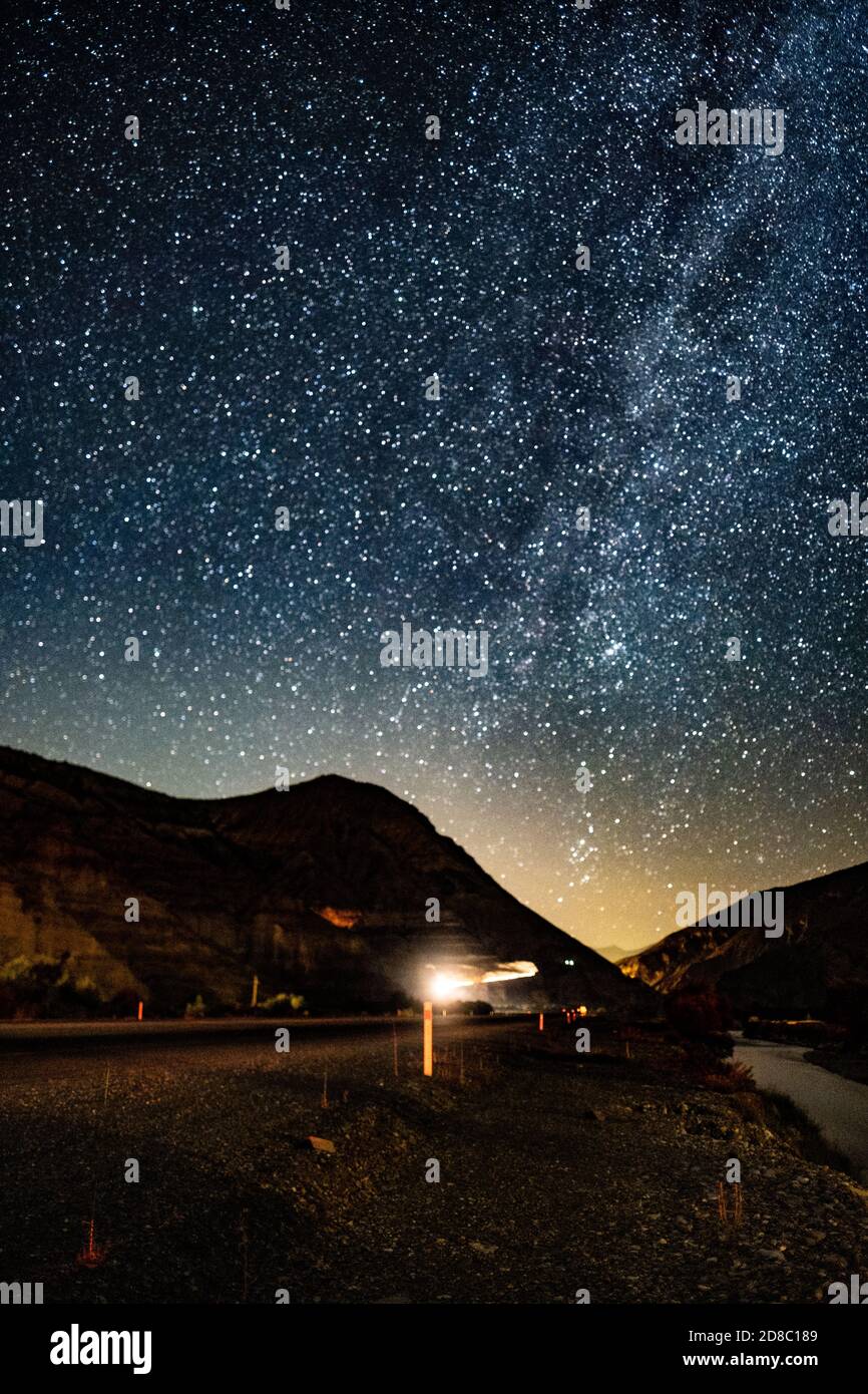 Breathtaking view of the night sky full of shining stars - great for ...