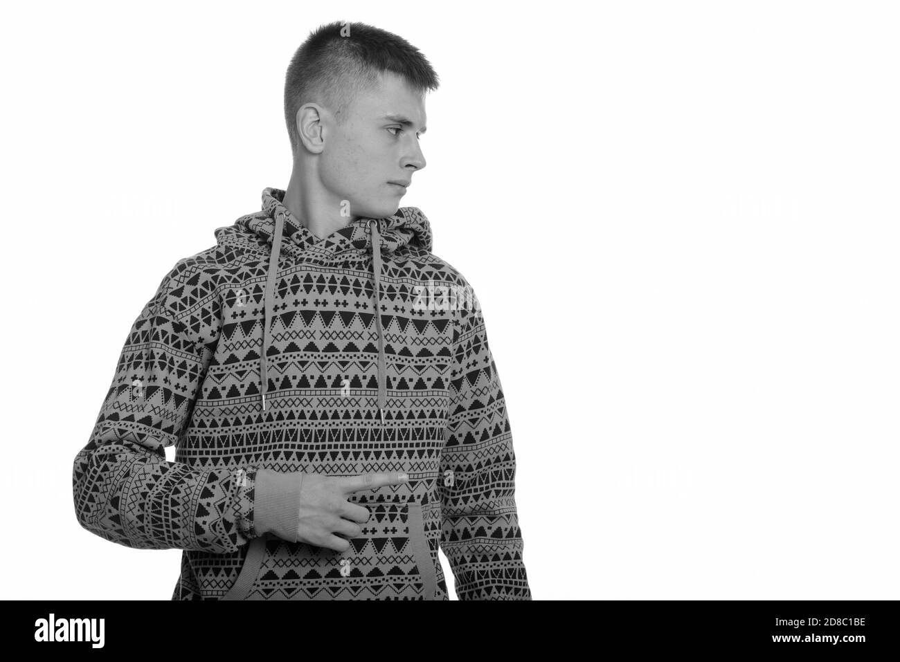 Hoodie side profile Cut Out Stock Images & Pictures - Alamy