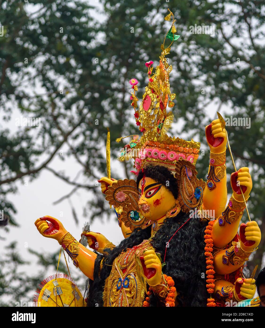 Immerssion of the Idol of Goddess Durga in the Water after Durga Puja ...