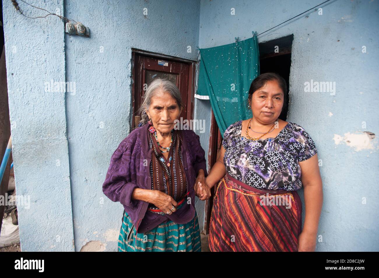 A maya indigenous women in San Jorge La Laguna, Solola, Guatemala Stock ...
