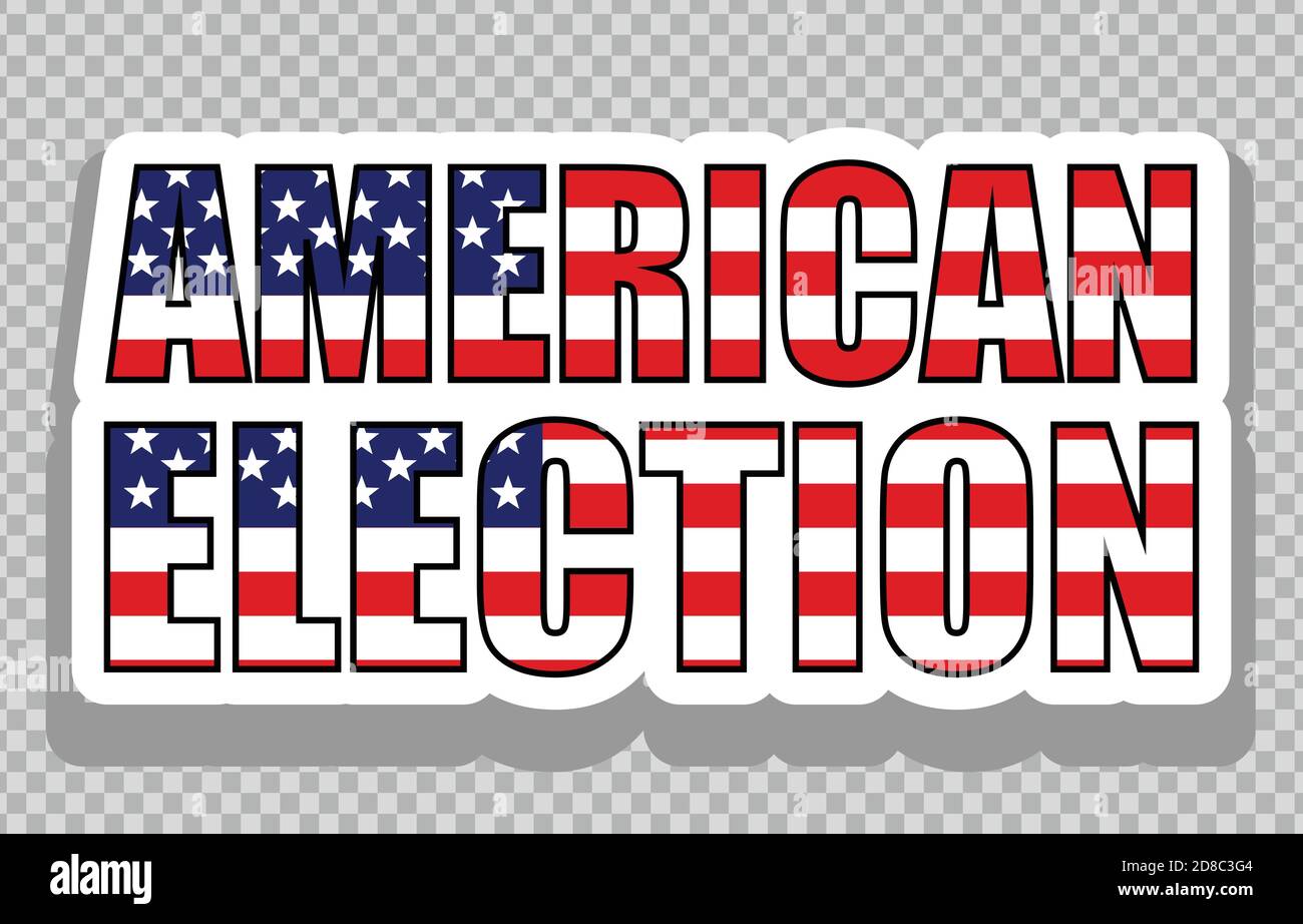 american elections vote vector illustration set. collection of badge ...