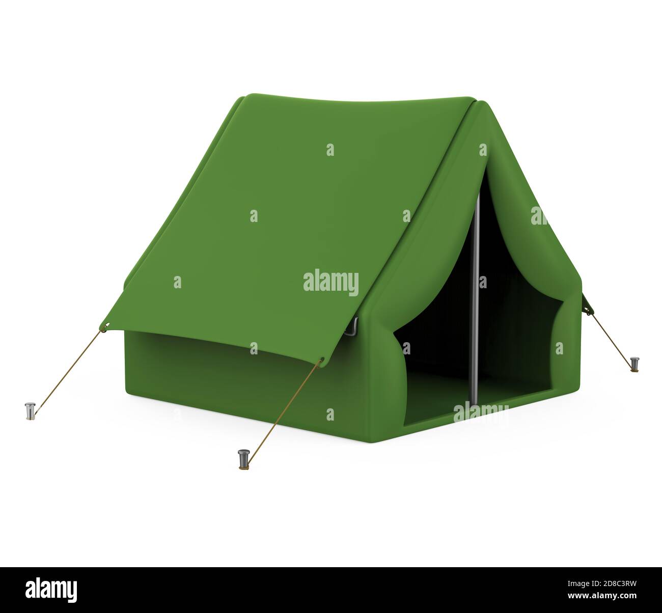 Green camping tent illustration Cut Out Stock Images & Pictures - Alamy