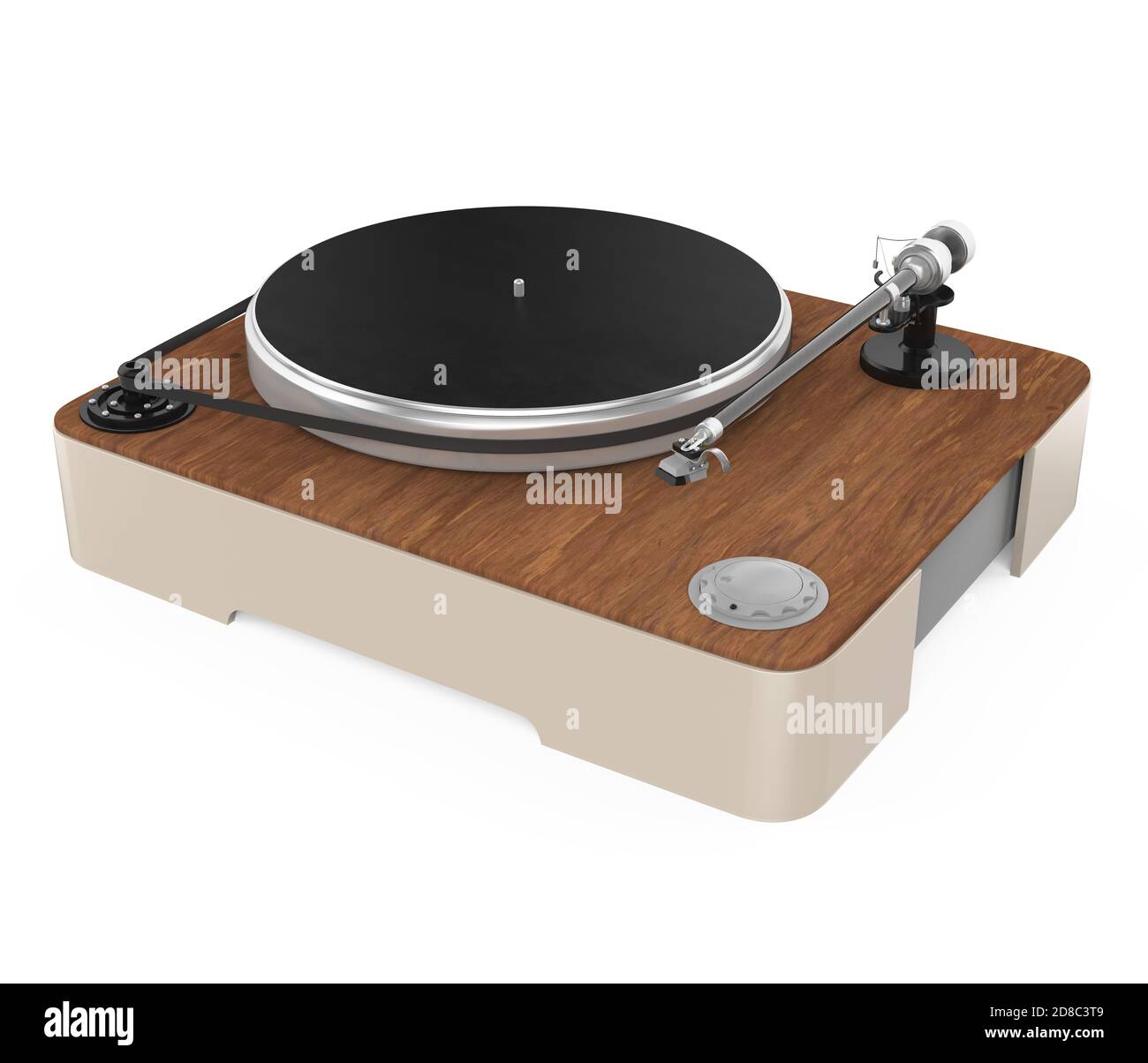 Turntable Vinyl Record Player Isolated Stock Photo - Alamy