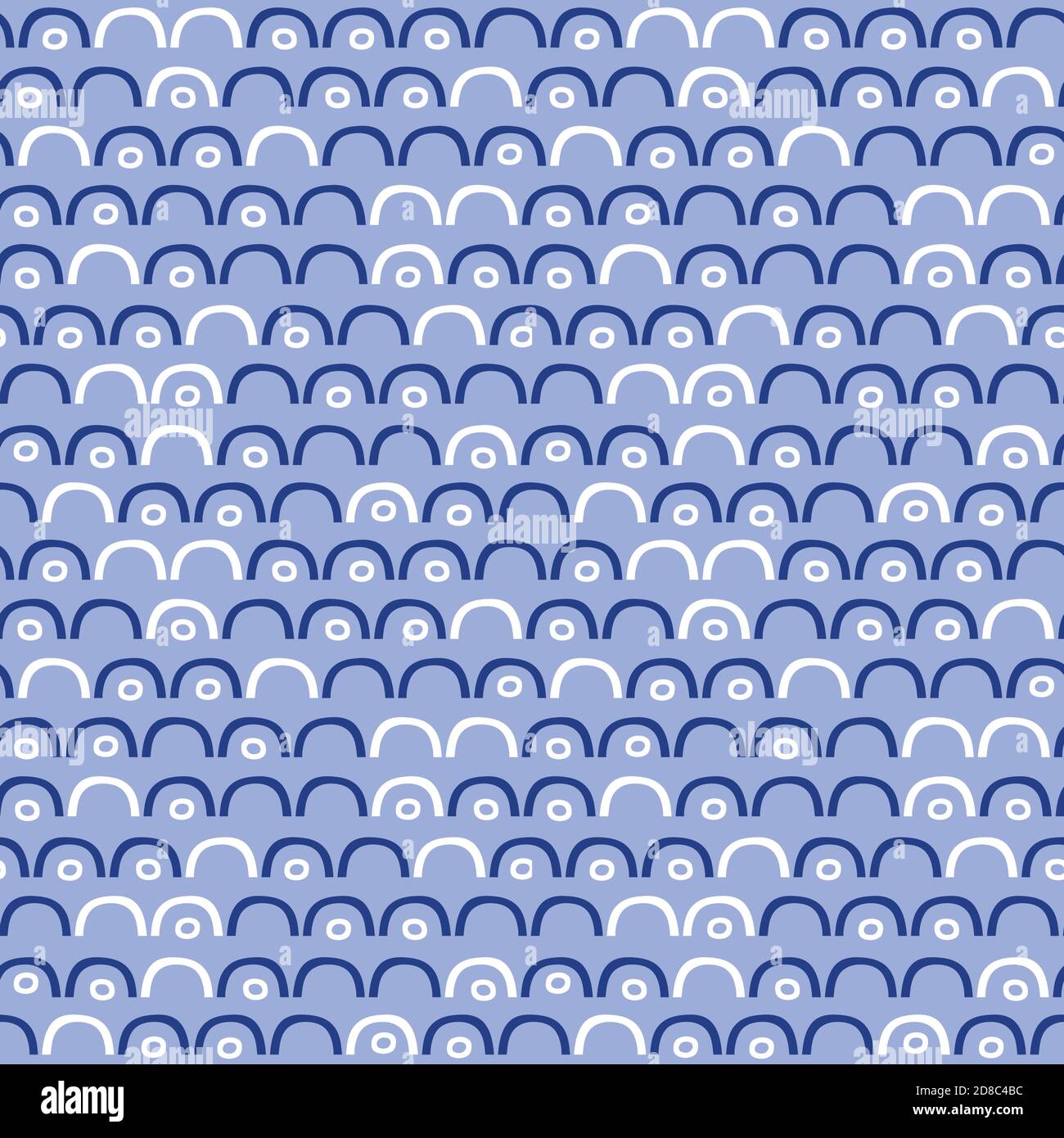 Abstract curve pattern background, cute vector seamless repeat ...