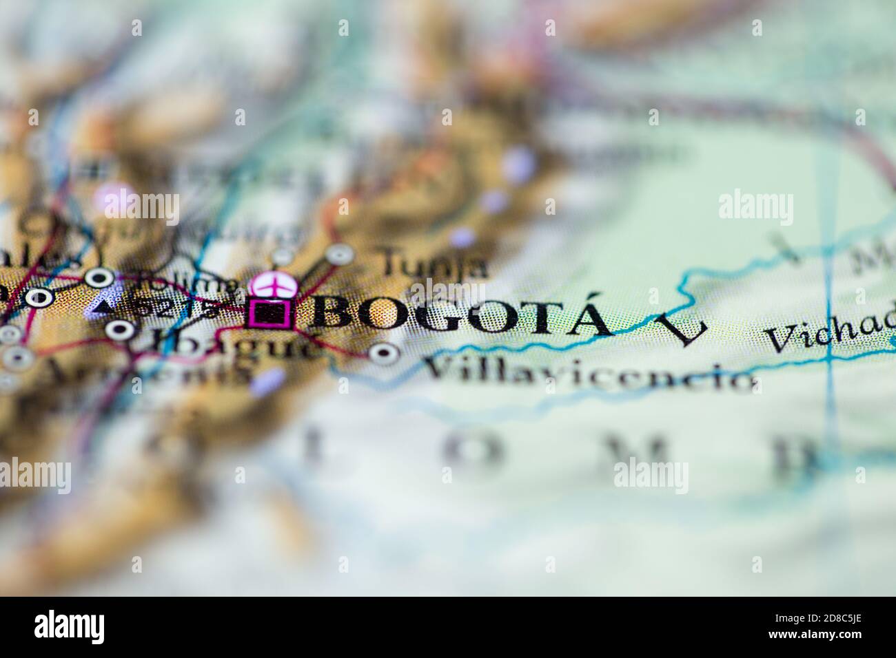 Map of bogota hi-res stock photography and images - Alamy