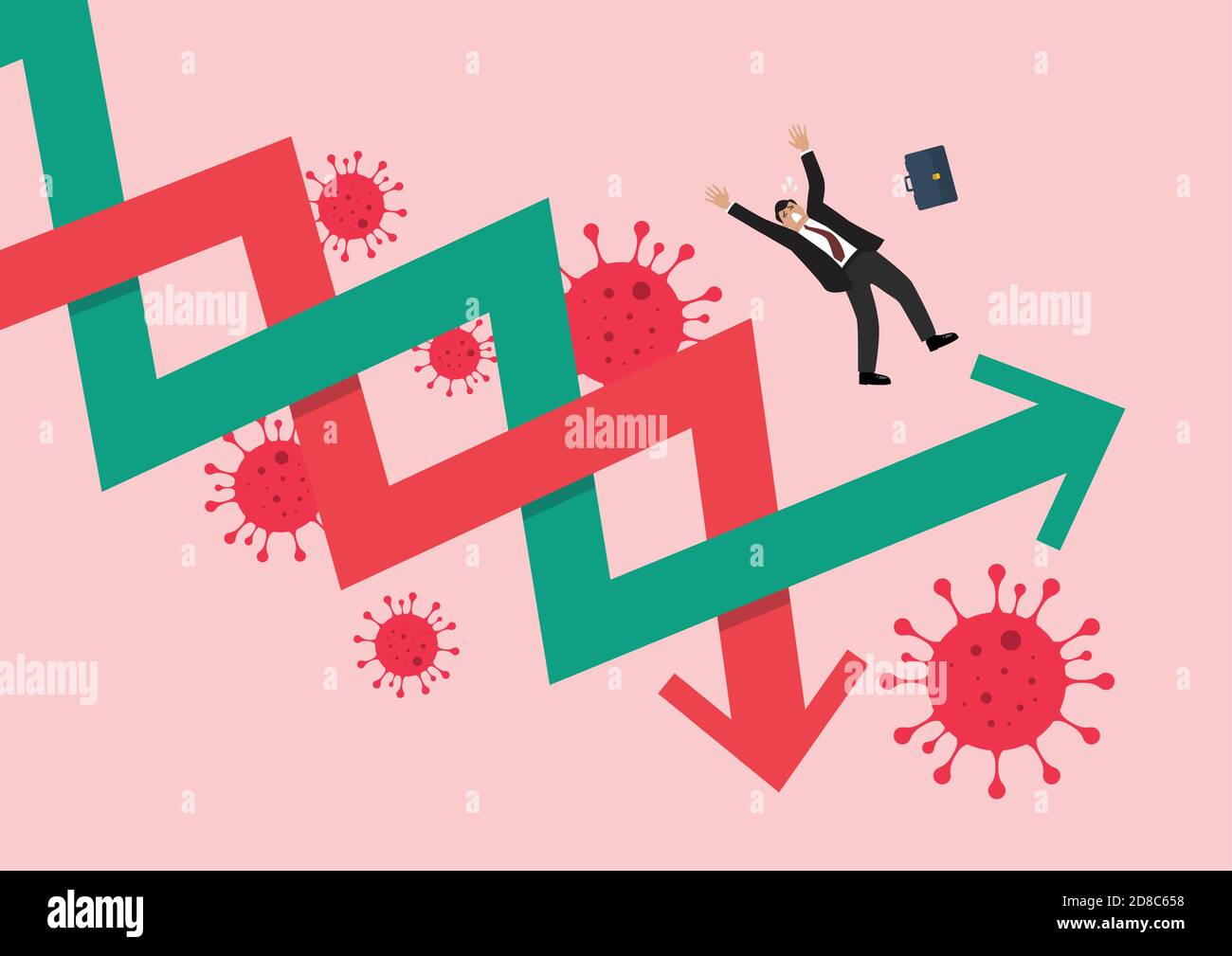 Man losing balance Stock Vector Images - Alamy