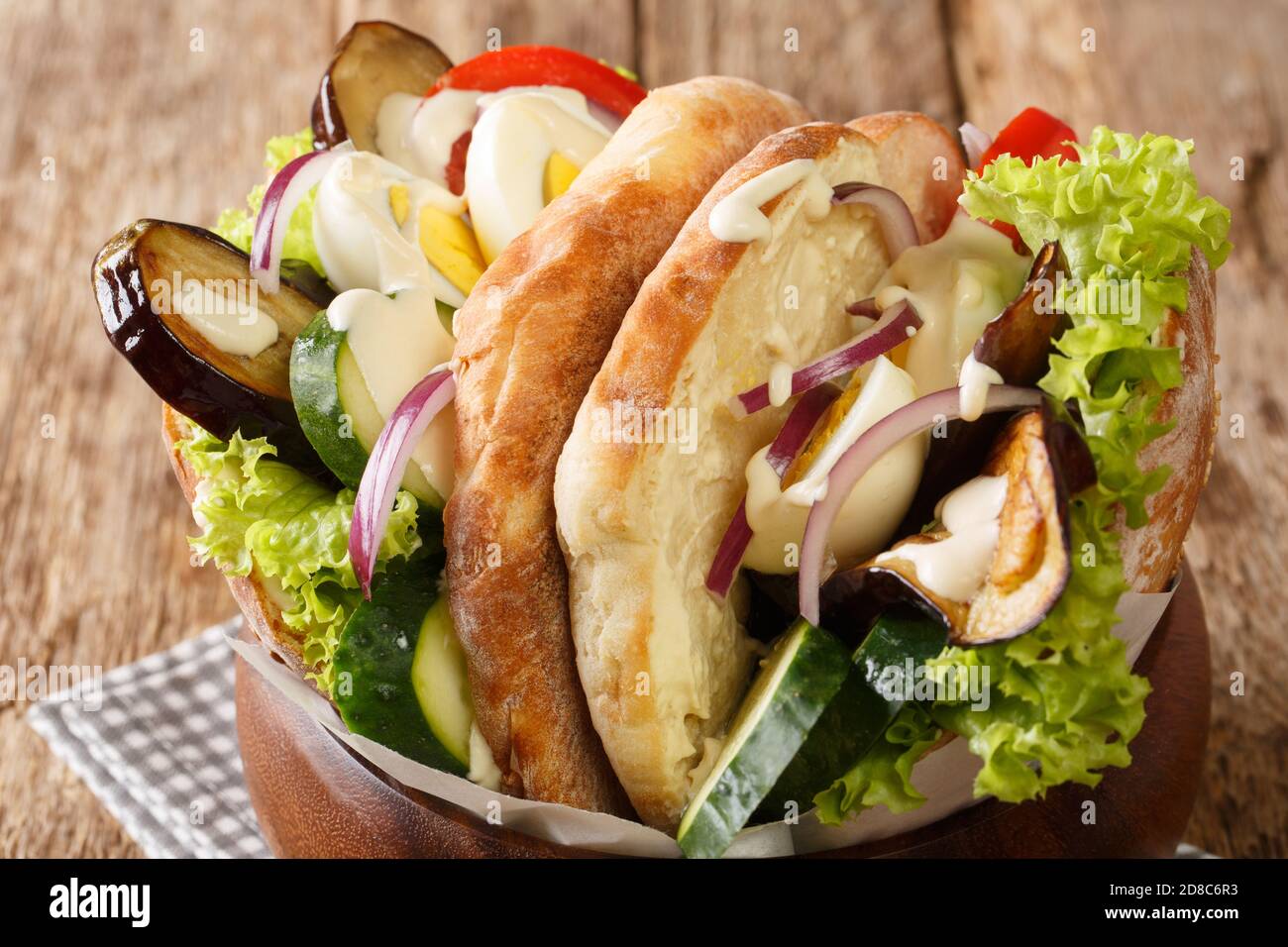 Sabich or sabih is an Israeli sandwich based on a traditional Iraqi ...