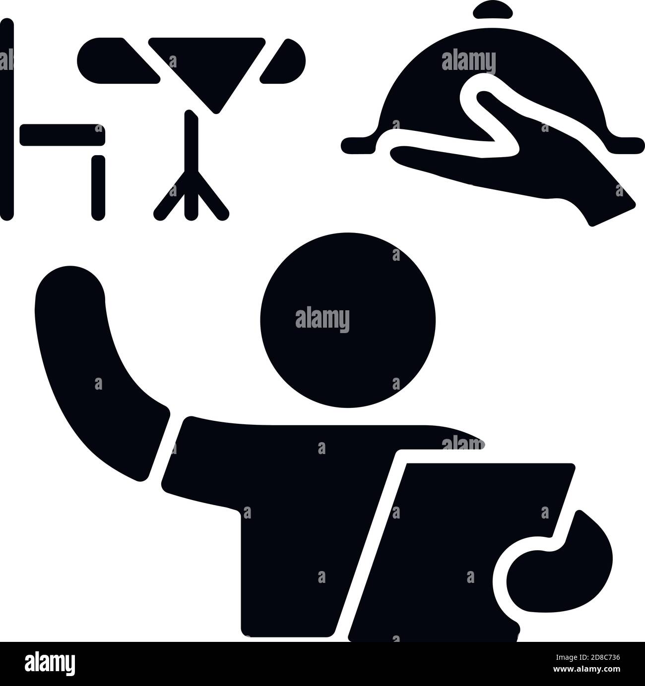 Restaurant hostess customer Stock Vector Images - Alamy