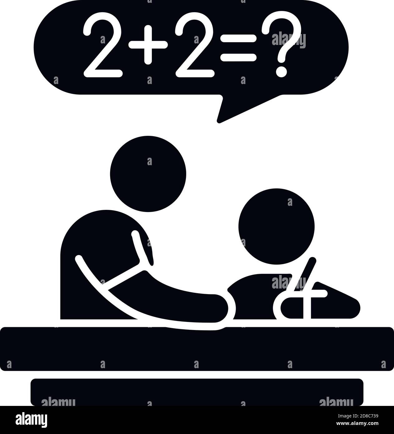 Tutor black glyph icon Stock Vector Image & Art - Alamy