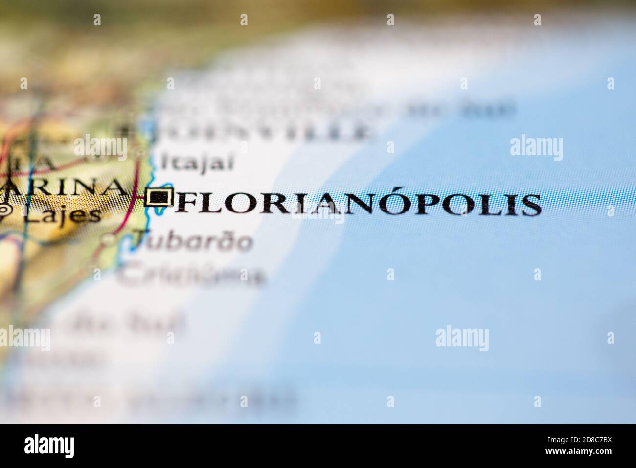 Florianopolis map hi-res stock photography and images - Alamy