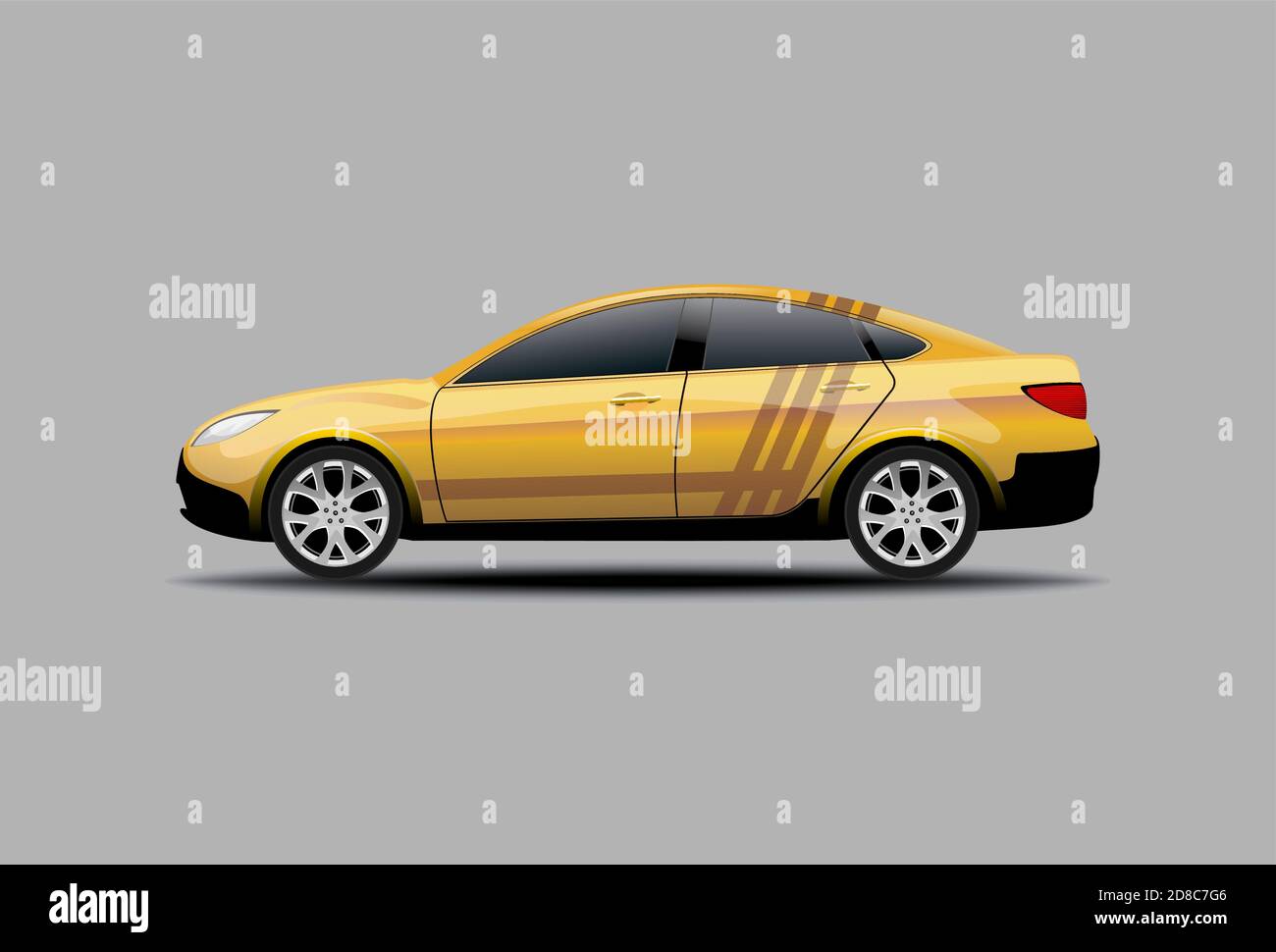 Futuristic car cutout Stock Vector Images - Alamy