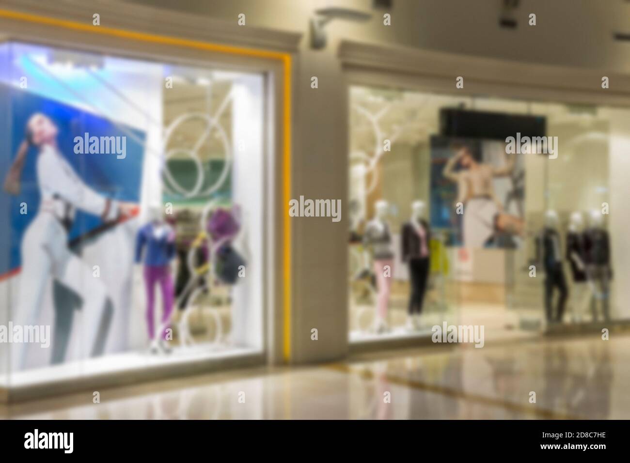 Blurred Image of Store Display Window Stock Photo - Alamy