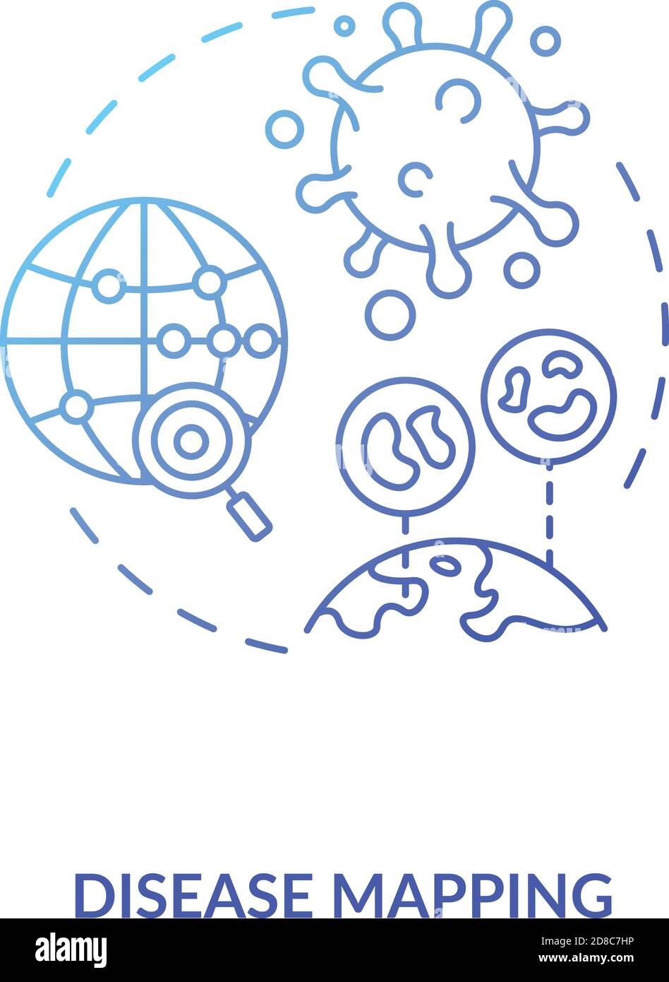 Disease mapping concept icon Stock Vector Image & Art - Alamy