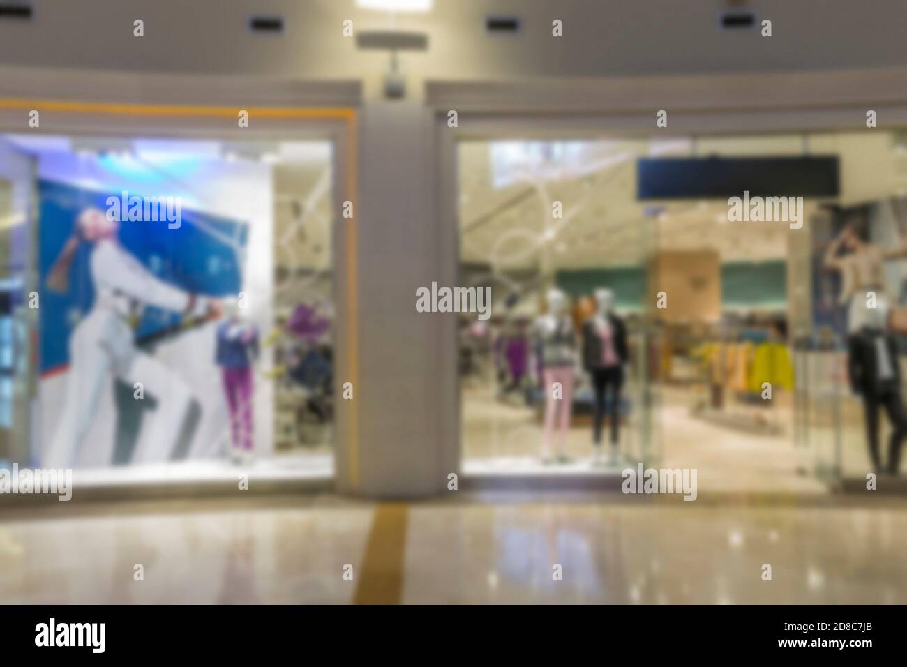 Blurred Image of Store Display Window Stock Photo - Alamy