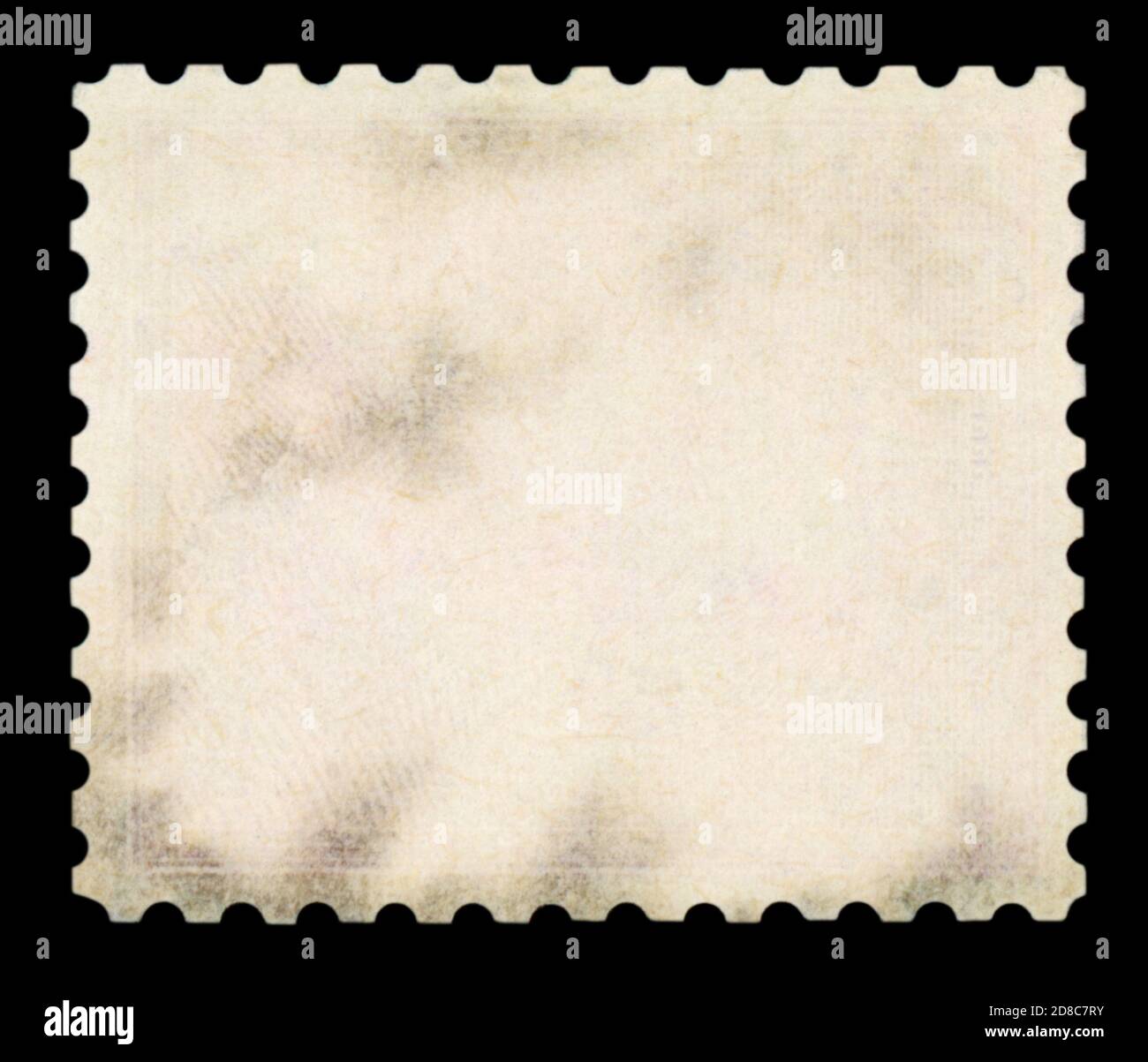 Blank postage stamp - Isolated on Black background Stock Photo - Alamy
