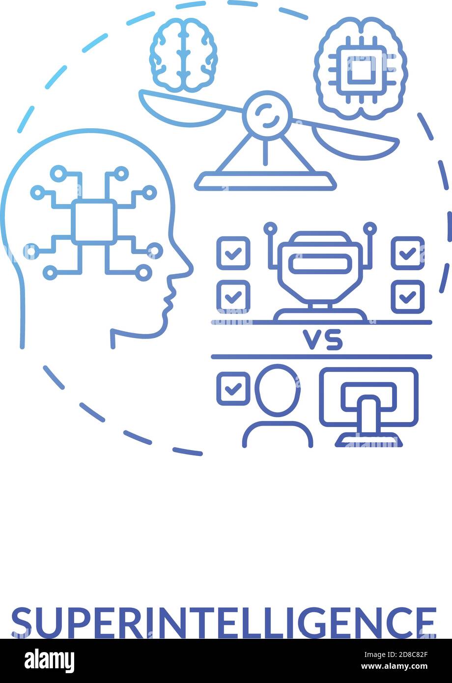 Superintelligence concept icon Stock Vector Image & Art - Alamy