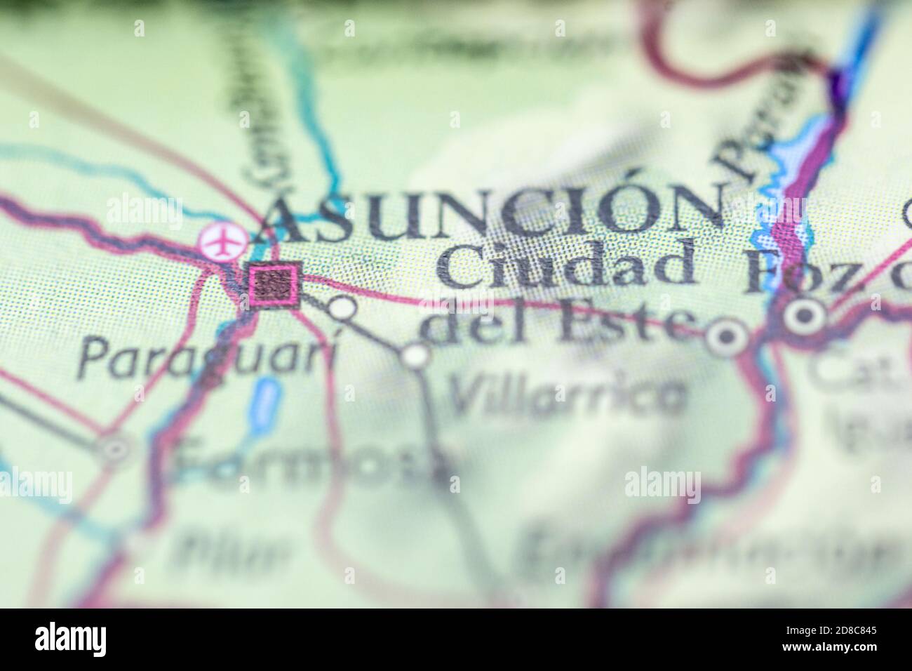Paraguay political map capital asuncion hi-res stock photography and ...