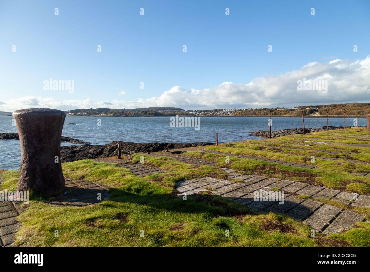The old Braefoot point pier, Fife Stock Photo - Alamy