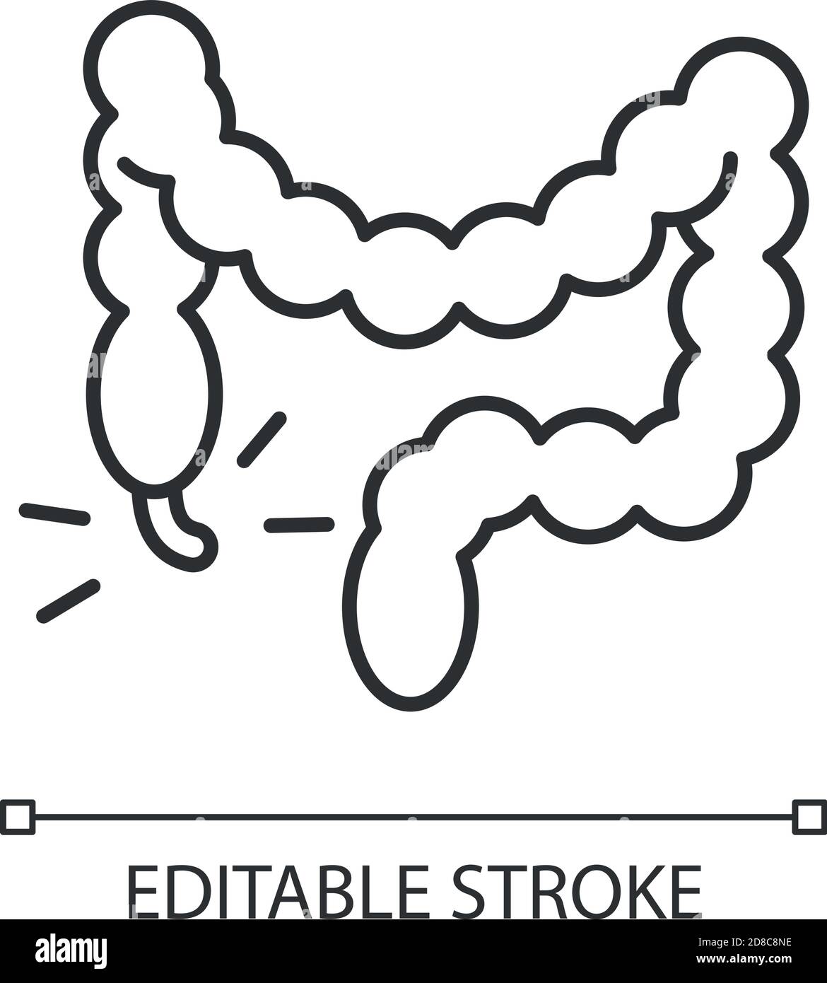 Appendicitis linear icon Stock Vector Image & Art - Alamy