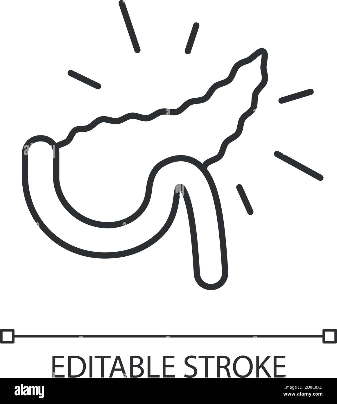 Pancreatitis linear icon Stock Vector Image & Art - Alamy