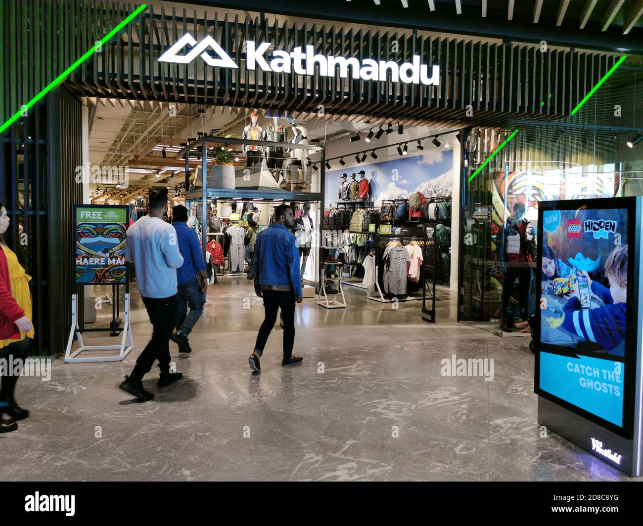 AUCKLAND, NEW ZEALAND - Sep 01, 2019: View of Kathmandu retail shop ...