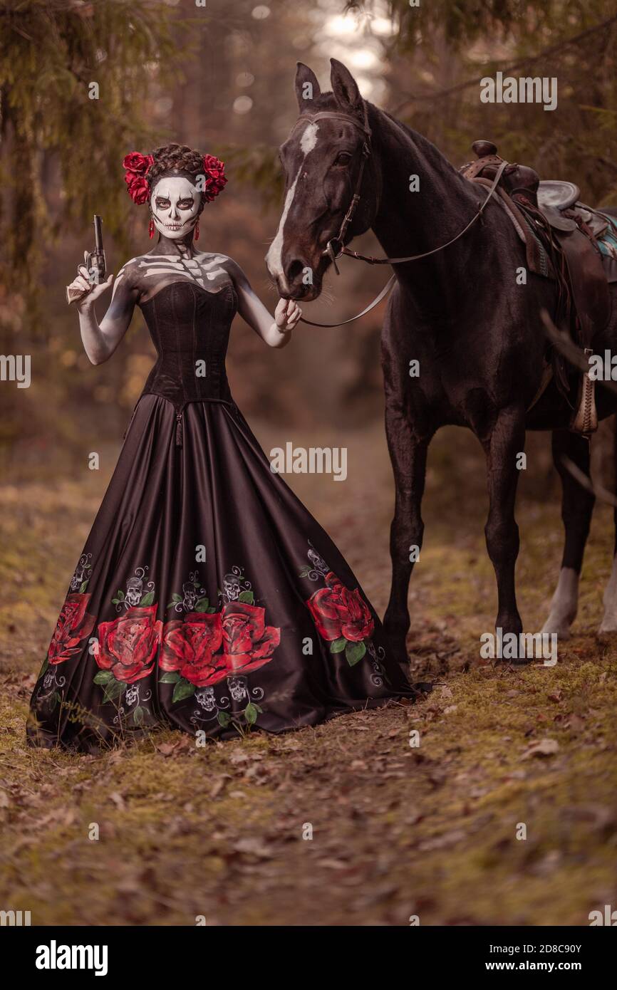 Black Day Of The Dead Dress