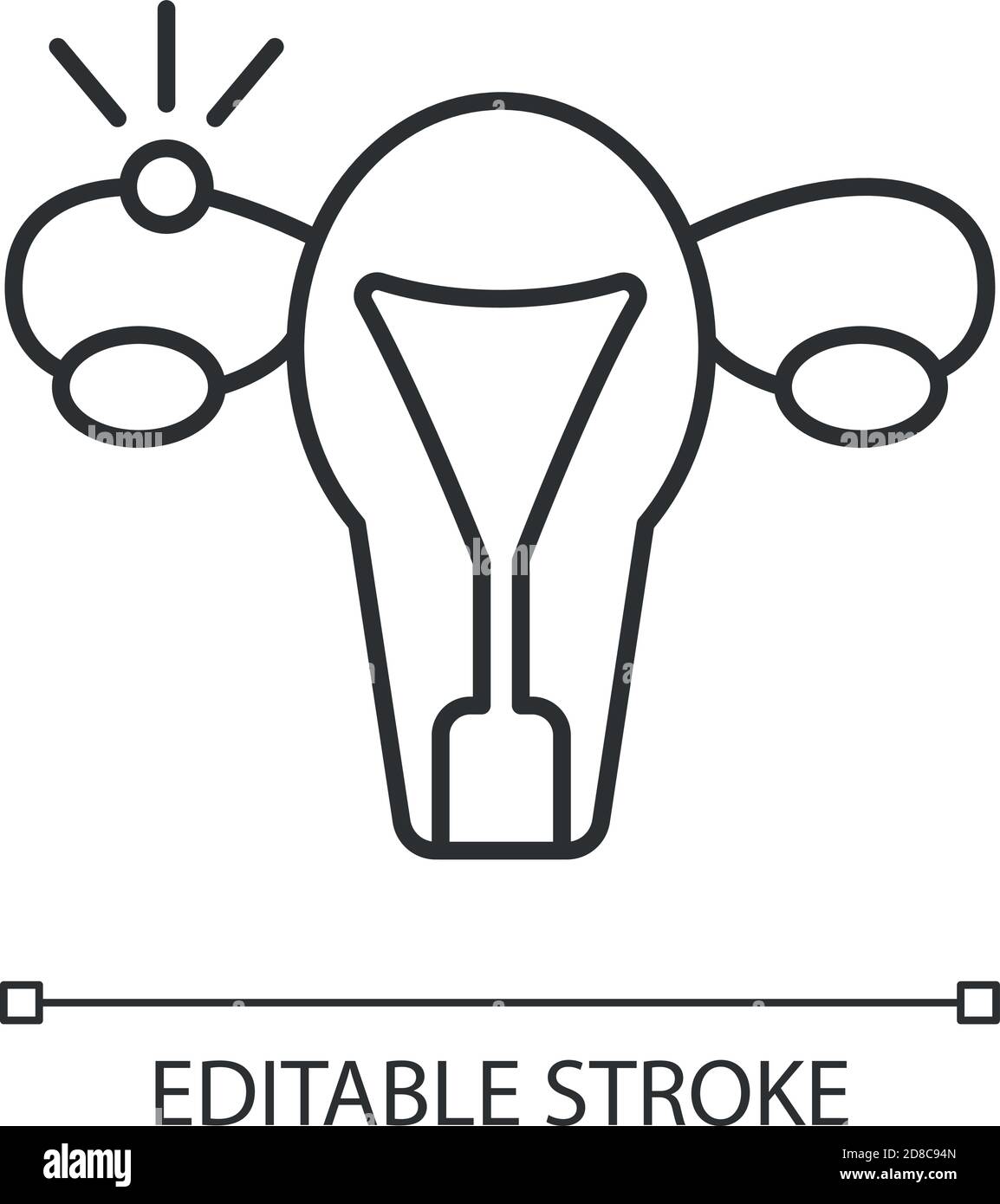 Ectopic pregnancy linear icon Stock Vector Image & Art - Alamy