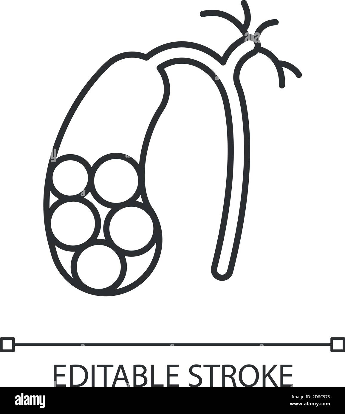 Gallstones linear icon Stock Vector Image & Art - Alamy