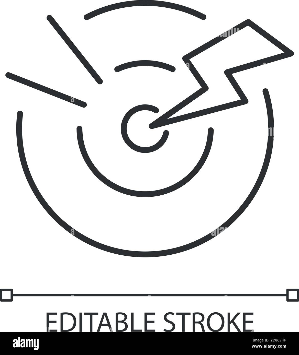 Acute pain linear icon Stock Vector Image & Art - Alamy