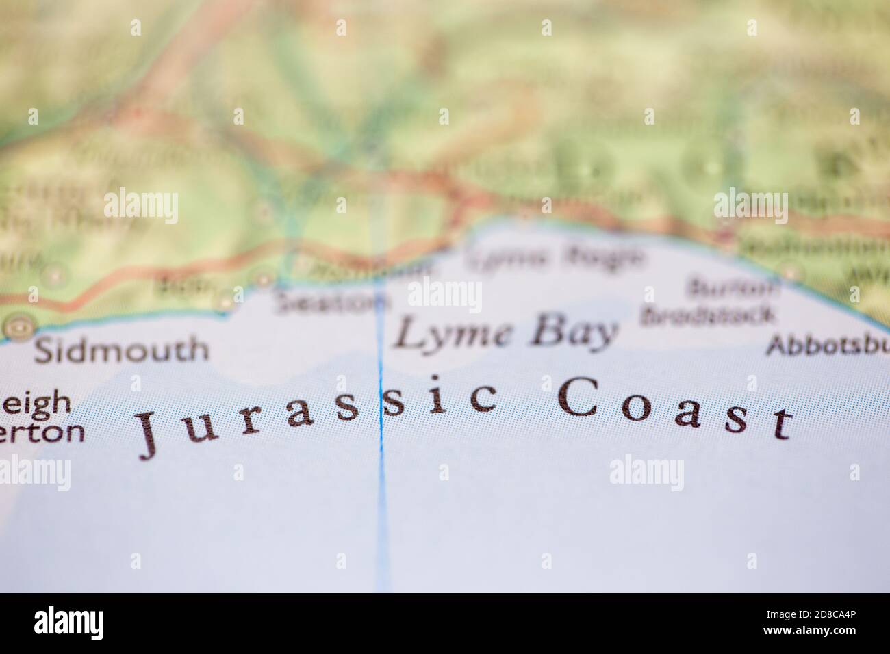 Map of the jurassic coast hi-res stock photography and images - Alamy
