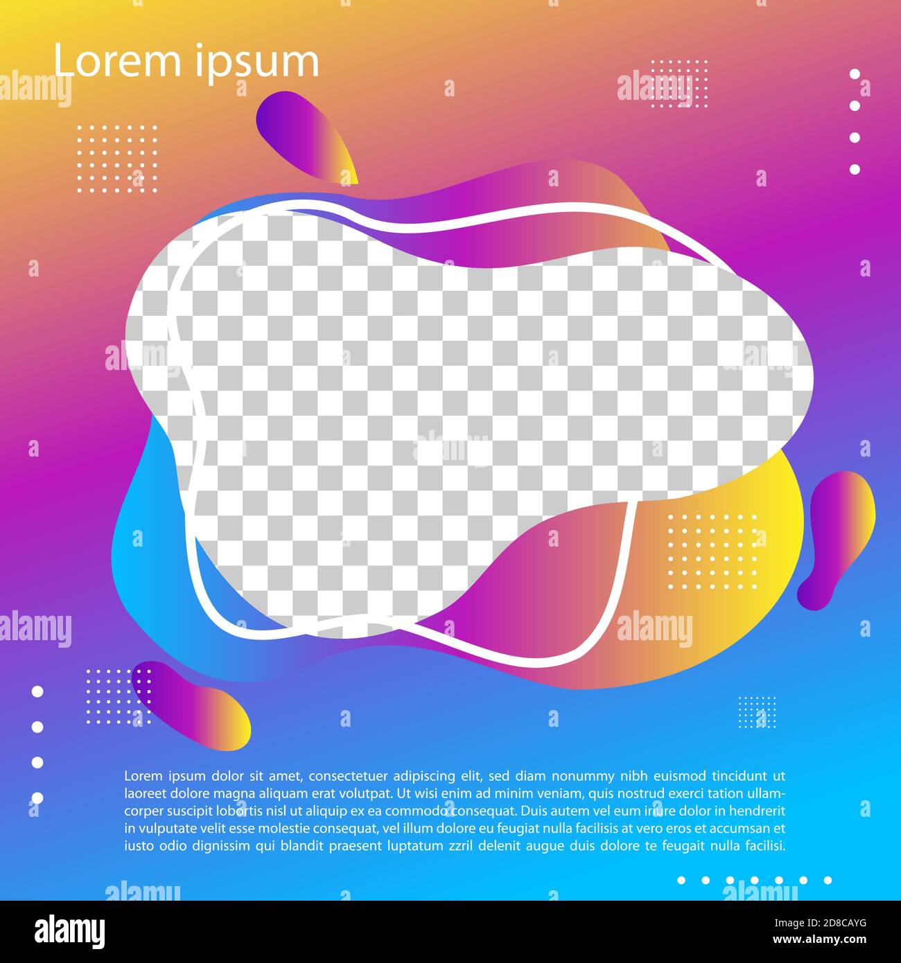 Modern fluid background template with gradient liquid for promotional ...