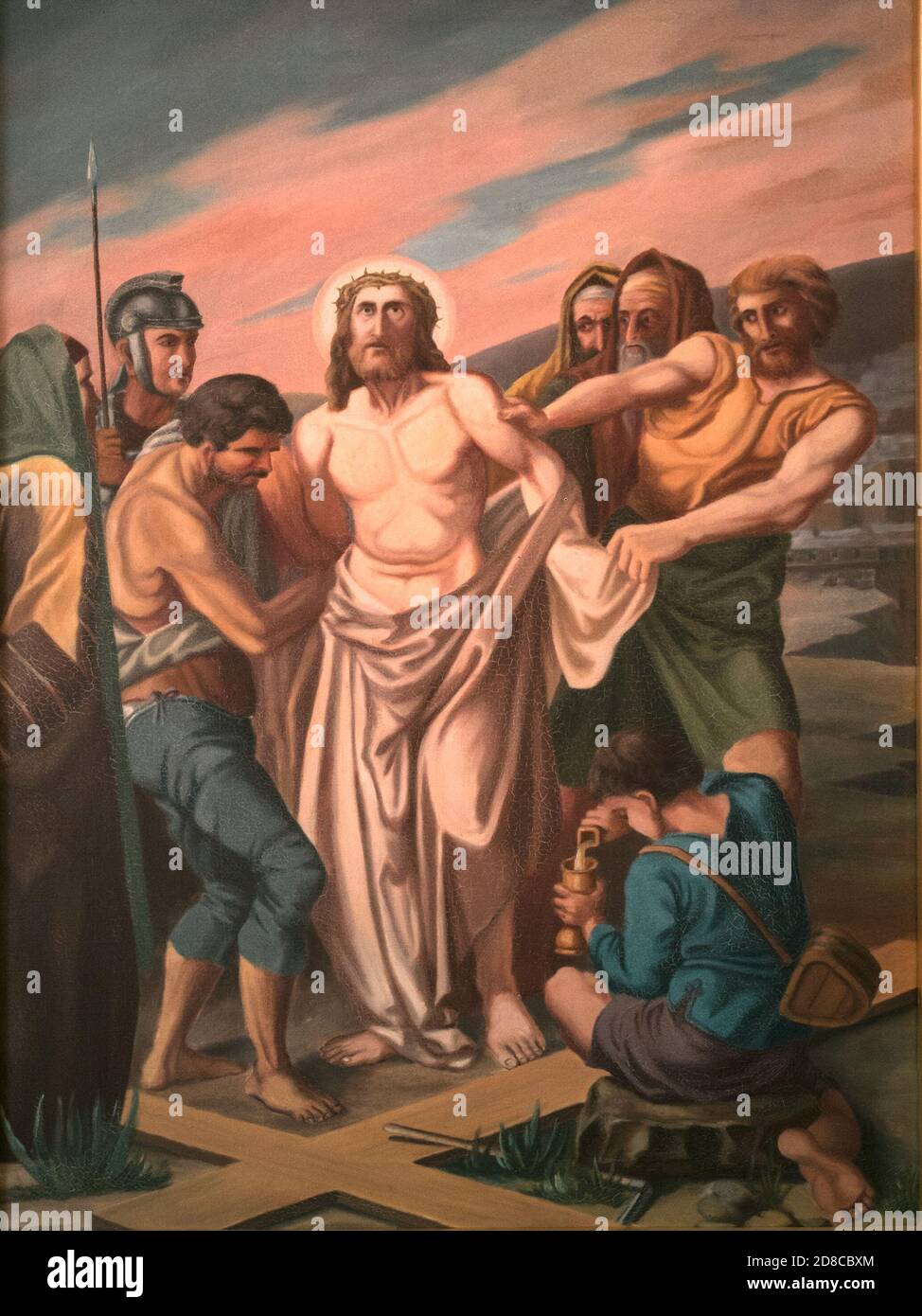 Stations of the Cross by an unknown artist in the handling of the ...