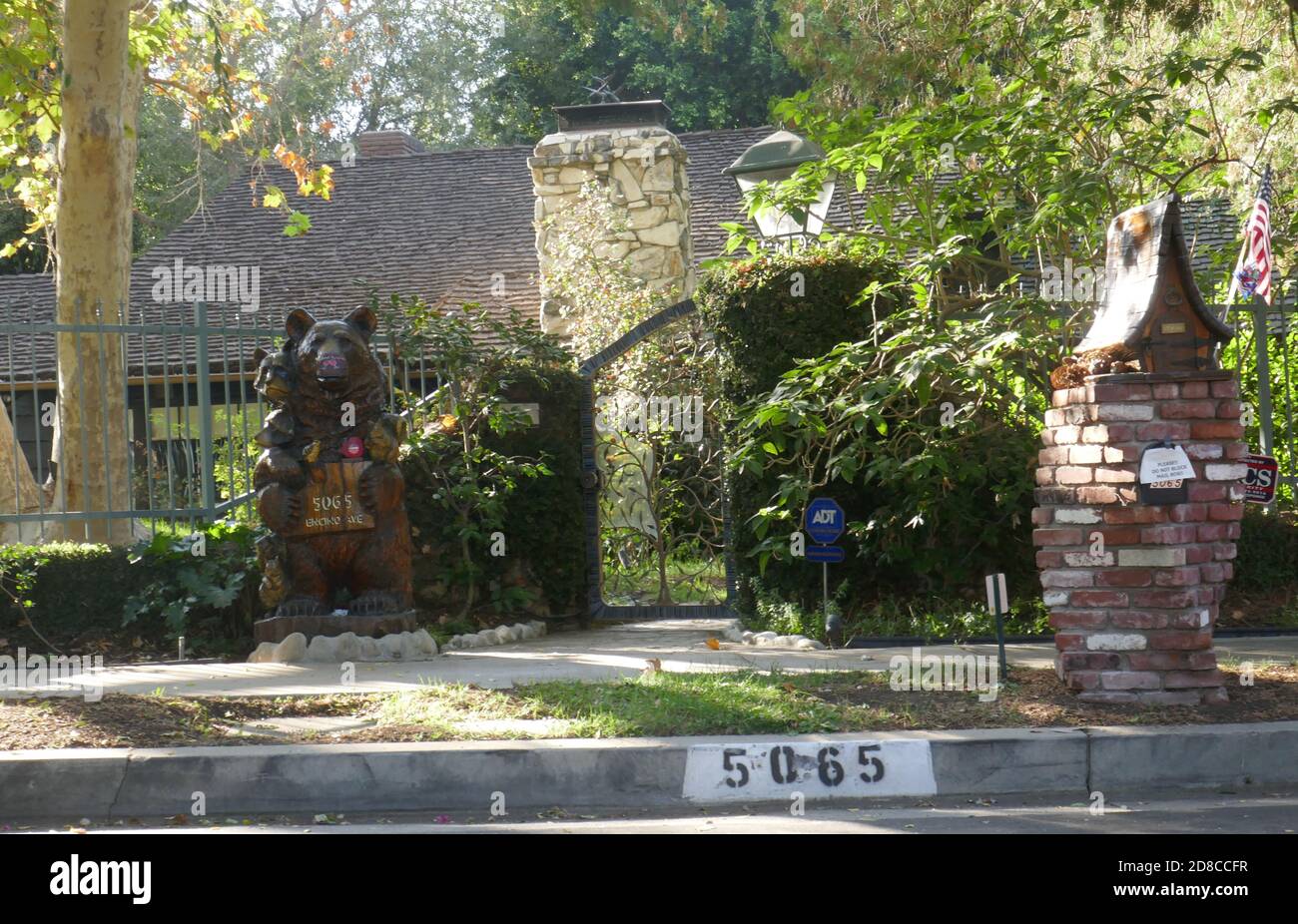 Encino, California, USA 28th October 2020 A general view of atmosphere of actor/comedian Phil ...