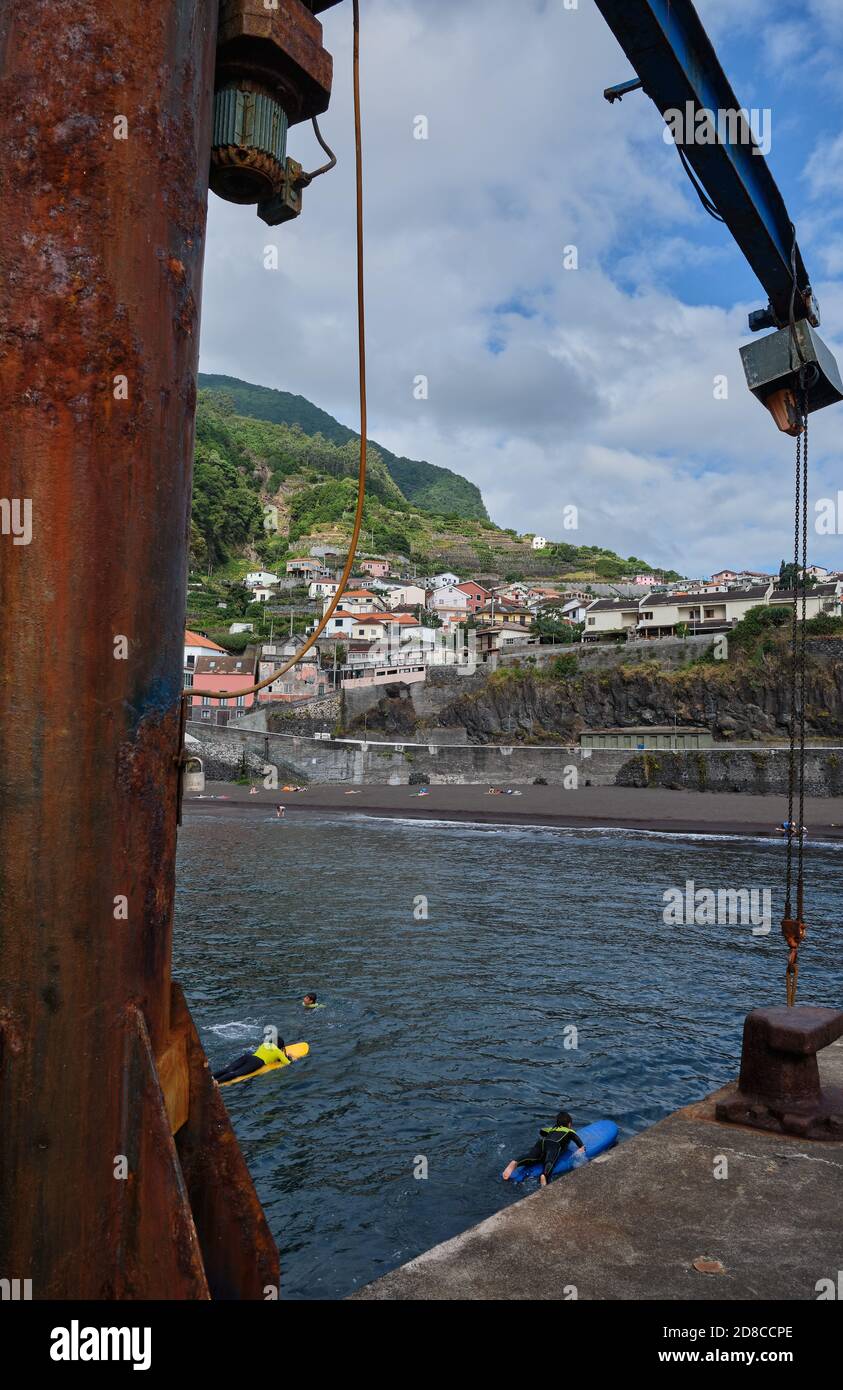Seixal beach - North side of Madeira Island Stock Photo - Alamy