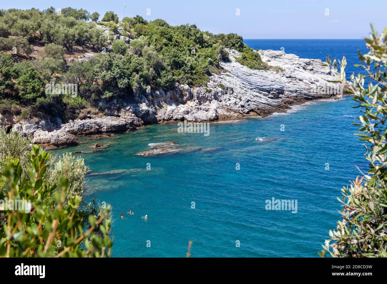 Beaches of Greece, Lampinou beach, Pelion, Volos district, Greece Stock ...