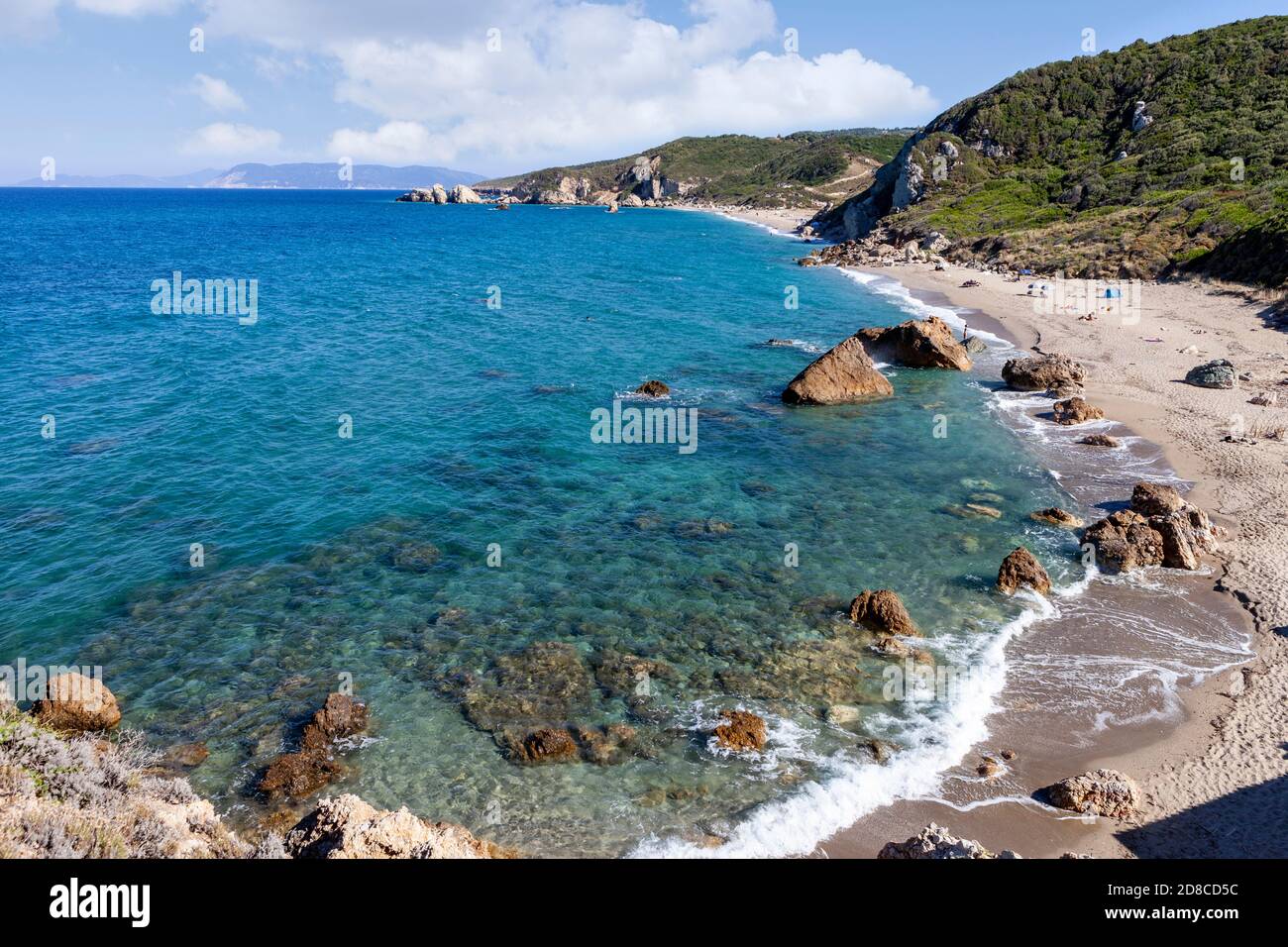 Beaches of Greece, Melani beach near Argalasti village, Pelion, Volos ...