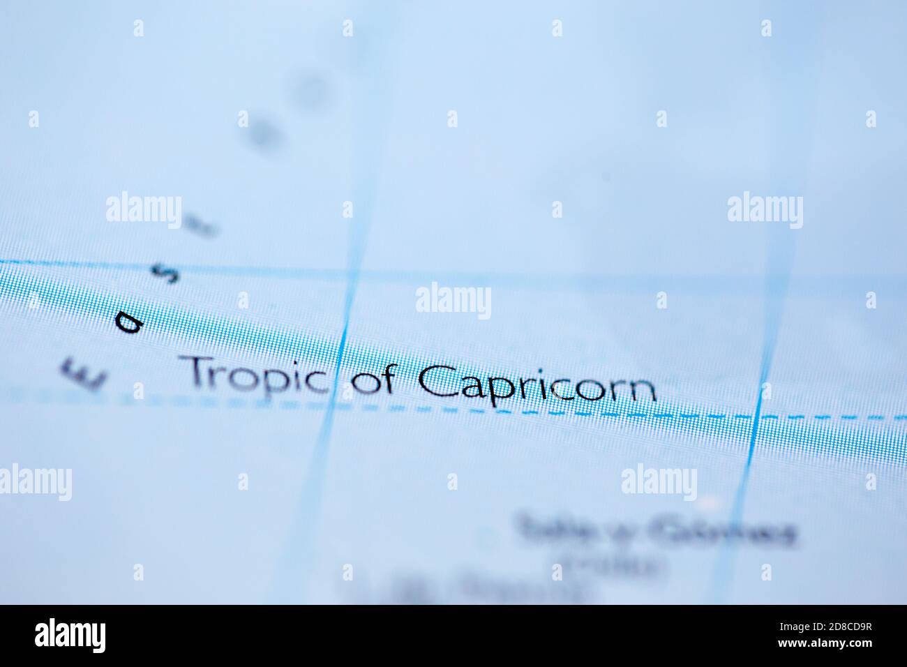 Tropic capricorn map hi-res stock photography and images - Alamy