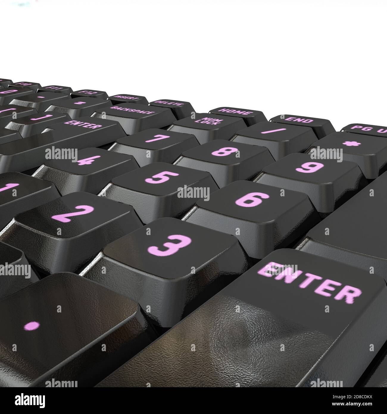 modern computer keyboard close up 3d illustration Stock Photo - Alamy