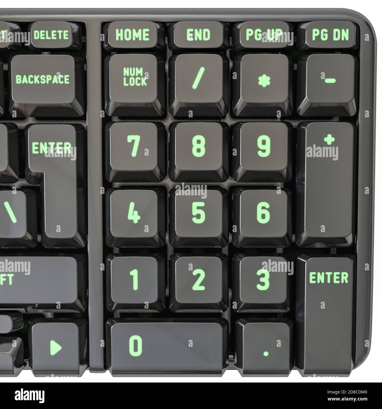 modern computer keyboard close up 3d illustration Stock Photo - Alamy