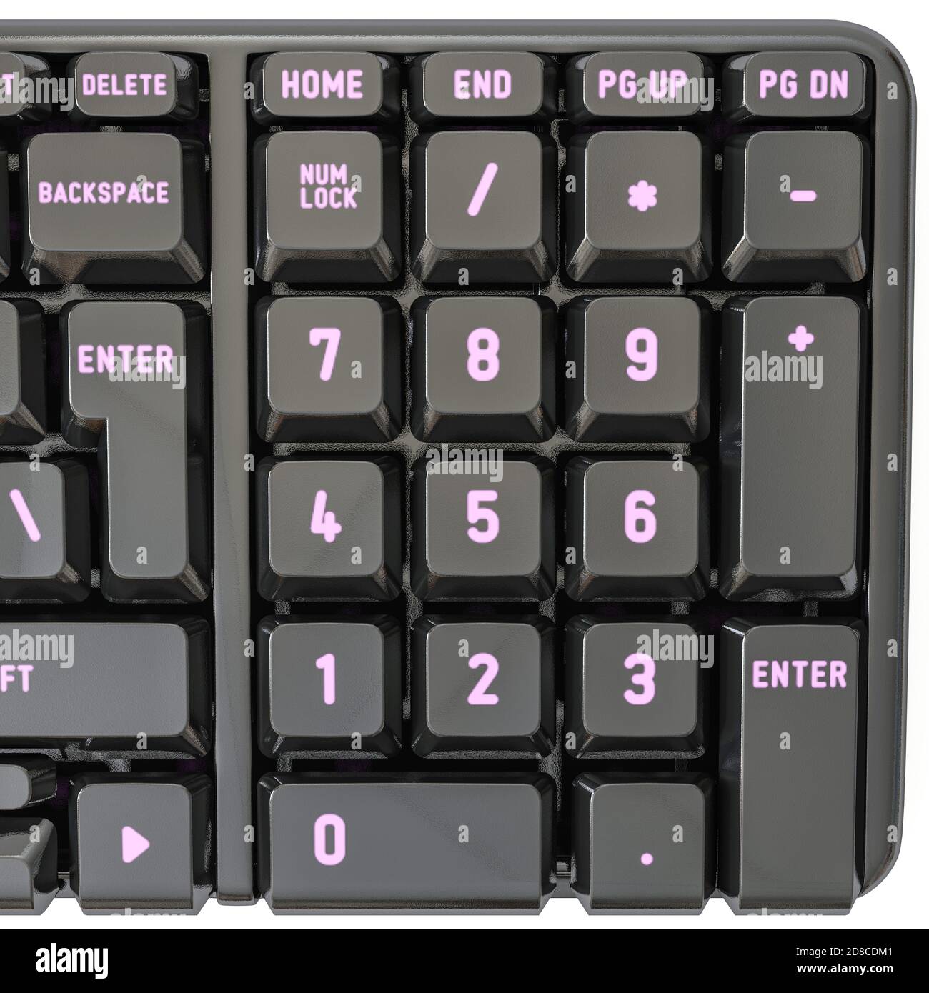 modern computer keyboard close up 3d illustration Stock Photo - Alamy