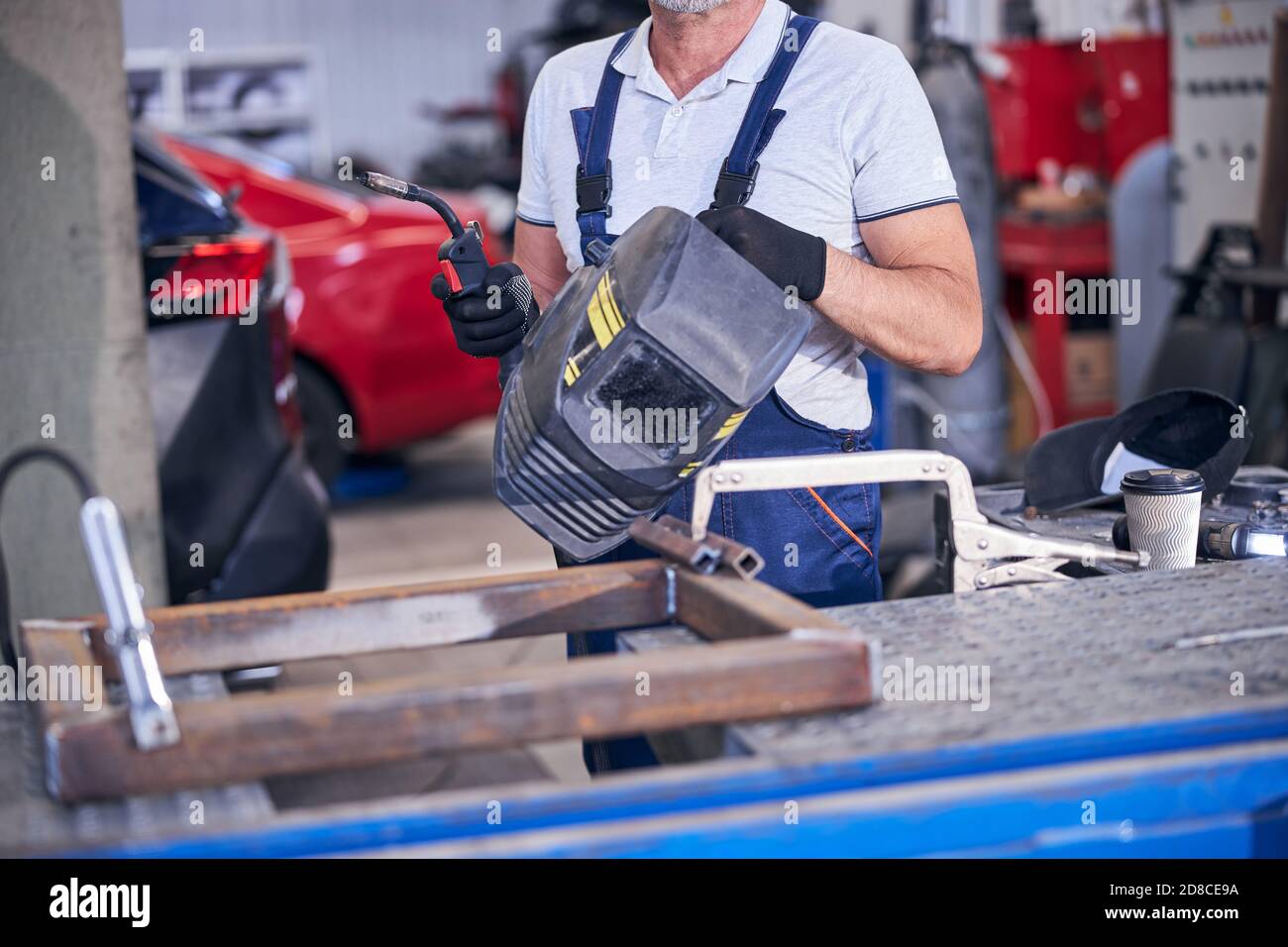 Technician torch hi-res stock photography and images - Alamy