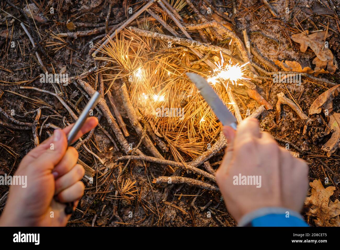 Flint spark stones hi-res stock photography and images - Alamy
