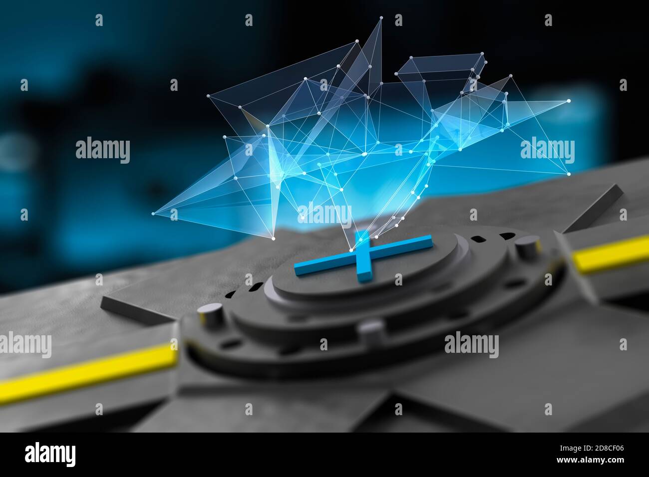 New high tech digital technology concept. Trends in science and ...