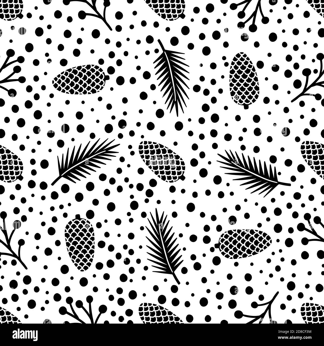 Seamless pattern nature forest wildlife Canada.Season winter park Stock ...