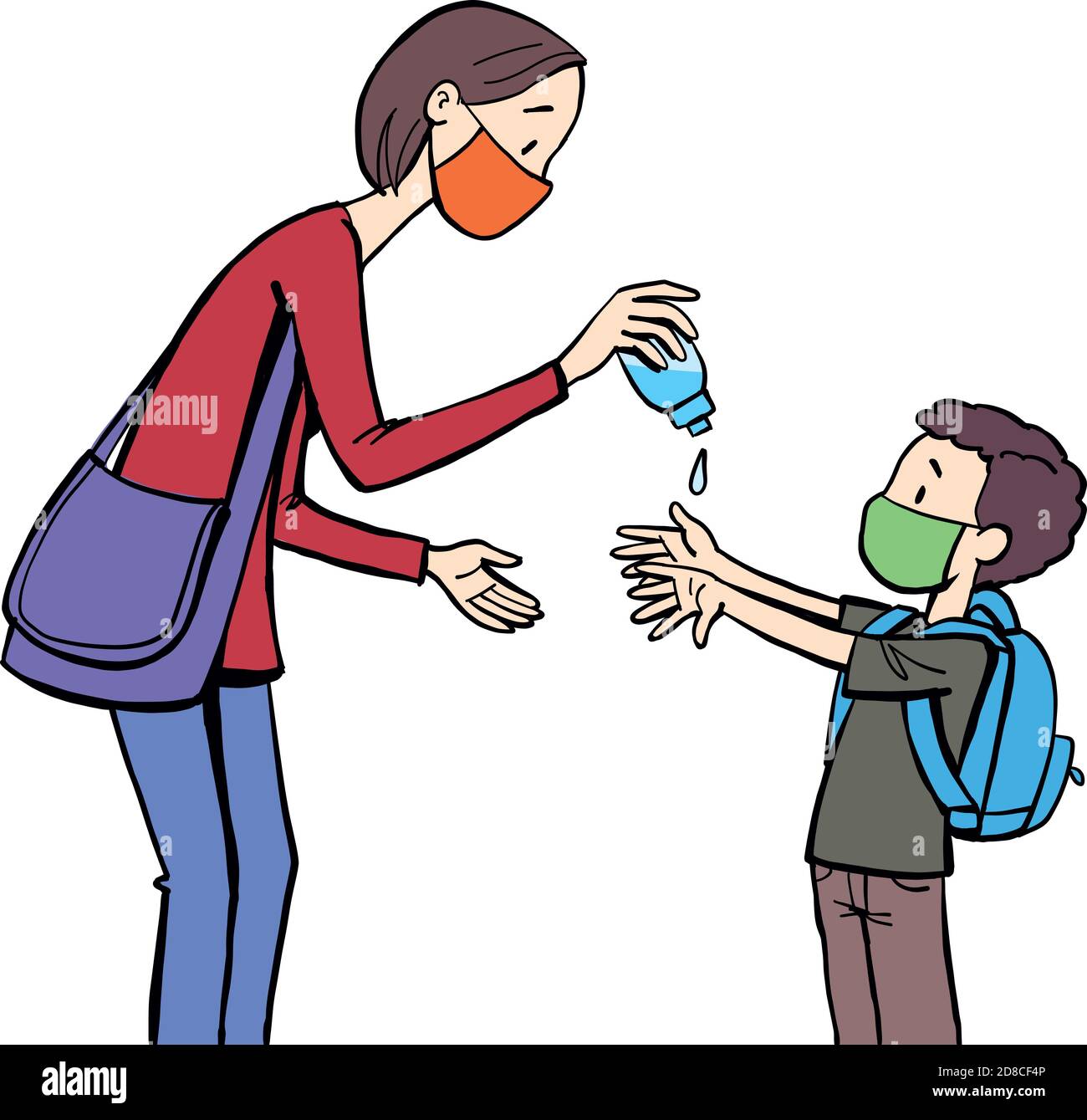 Mother Disinfects Her Child s Hands Stock Photo Alamy mother-disinfects-her-child-s-hands-stock-photo-alamy