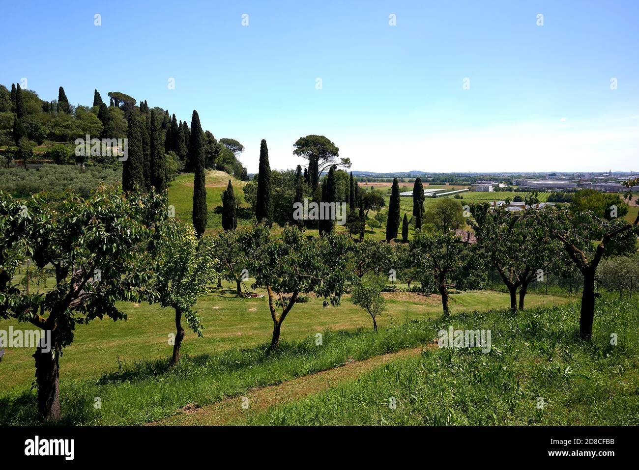 Castegnero (Vi), Italy, a view of the Berici Hills Stock Photo - Alamy