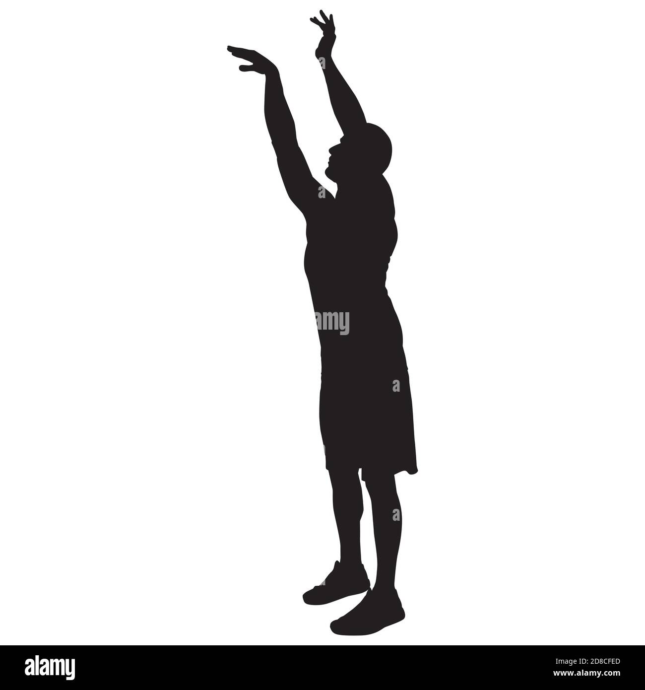 Basketball Player Silhouette Shooting